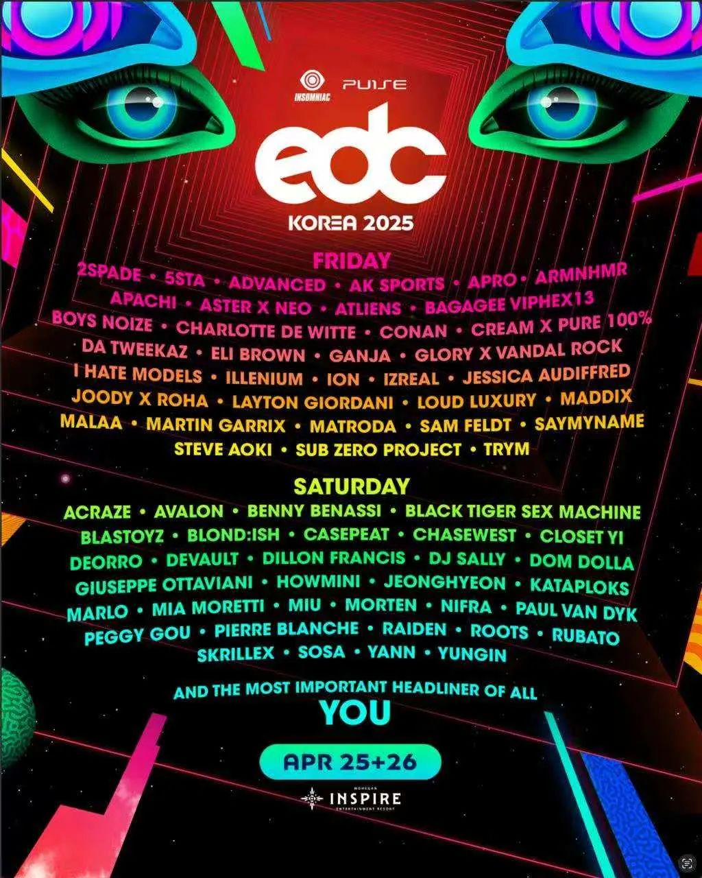 The secret you don't know: EDC Korea Station's four stages are strongly ...