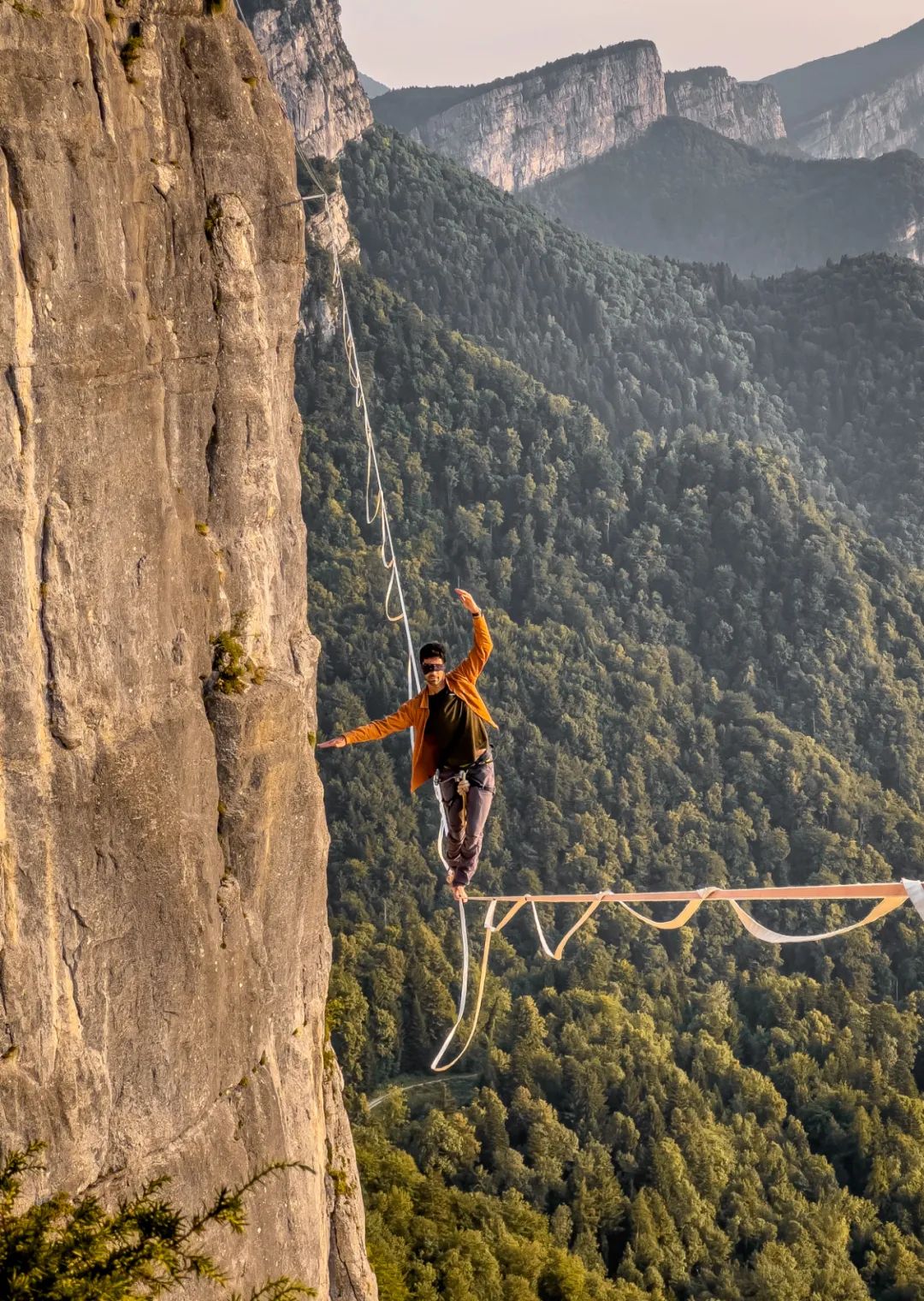 He stood on the top of two 3,500-meter Alpine peaks, talking to the sky ...