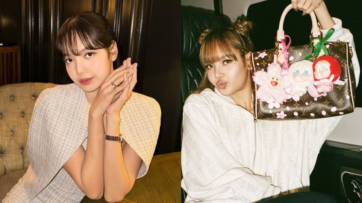 Lisa takes a photo with the real-life Labubu! Her expression of shock ...